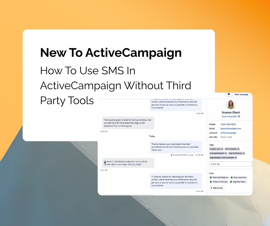 How to Use SMS in ActiveCampaign Without Third-Party Tools | Walk Digital